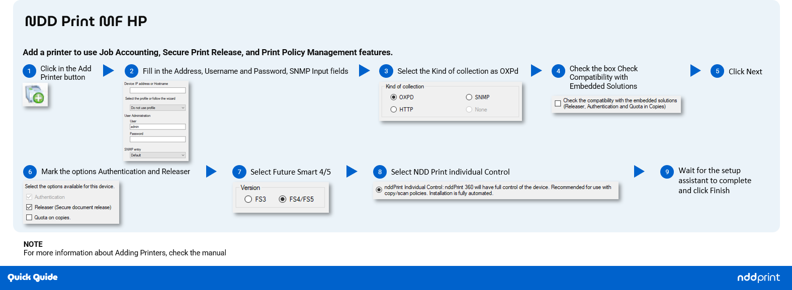 Quick guide NDD Print