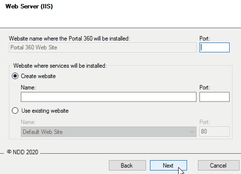 Installation process
