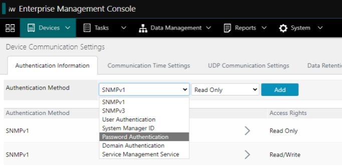 Configure communication with printers